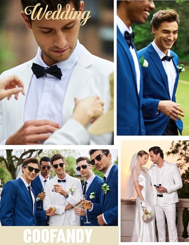 COOFANDY Mens Formal 2 Piece Slim Fit 2 Button Suit Perfect for Wedding ...